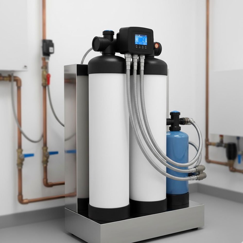 Fully Automatic Water Softener with Auto-Regeneration System - V AQUA