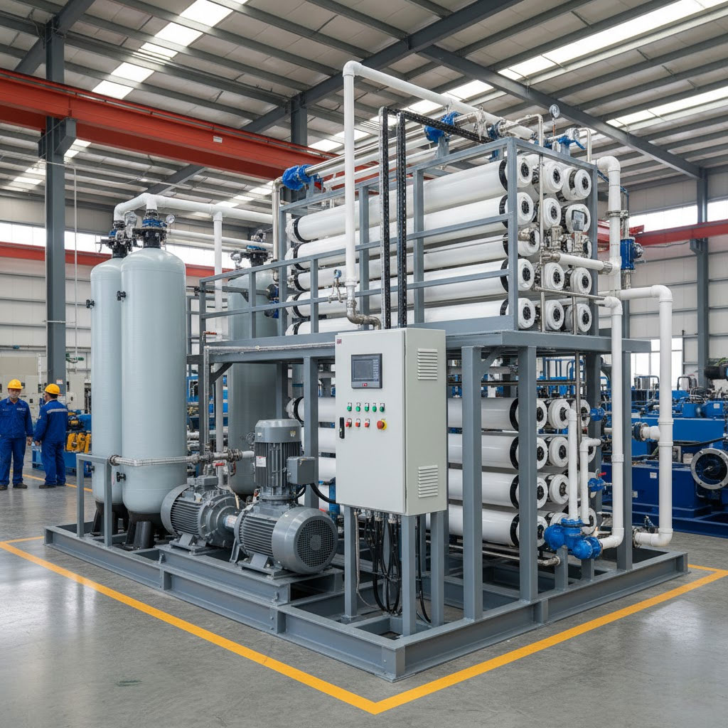 Industrial RO System for Boiler and Cooling Tower Water - V AQUA