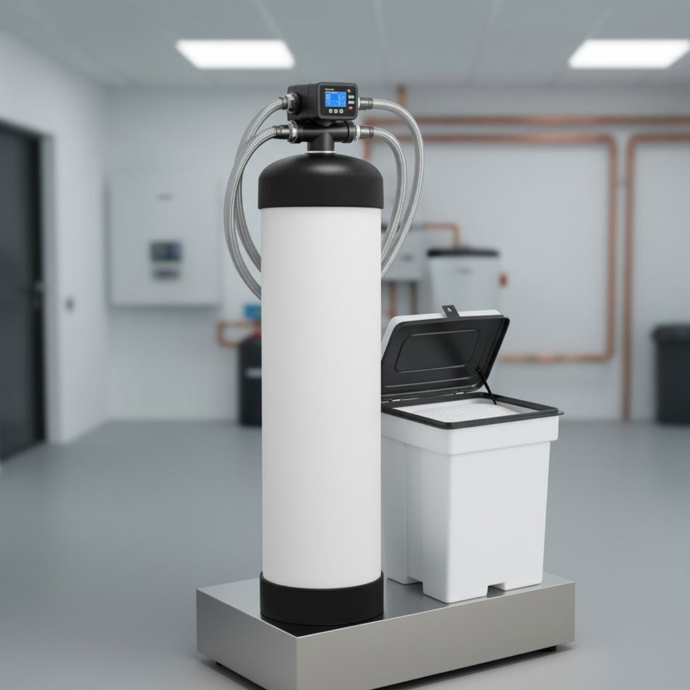 Water Softener with Auto Regeneration & Salt Tank - V AQUA